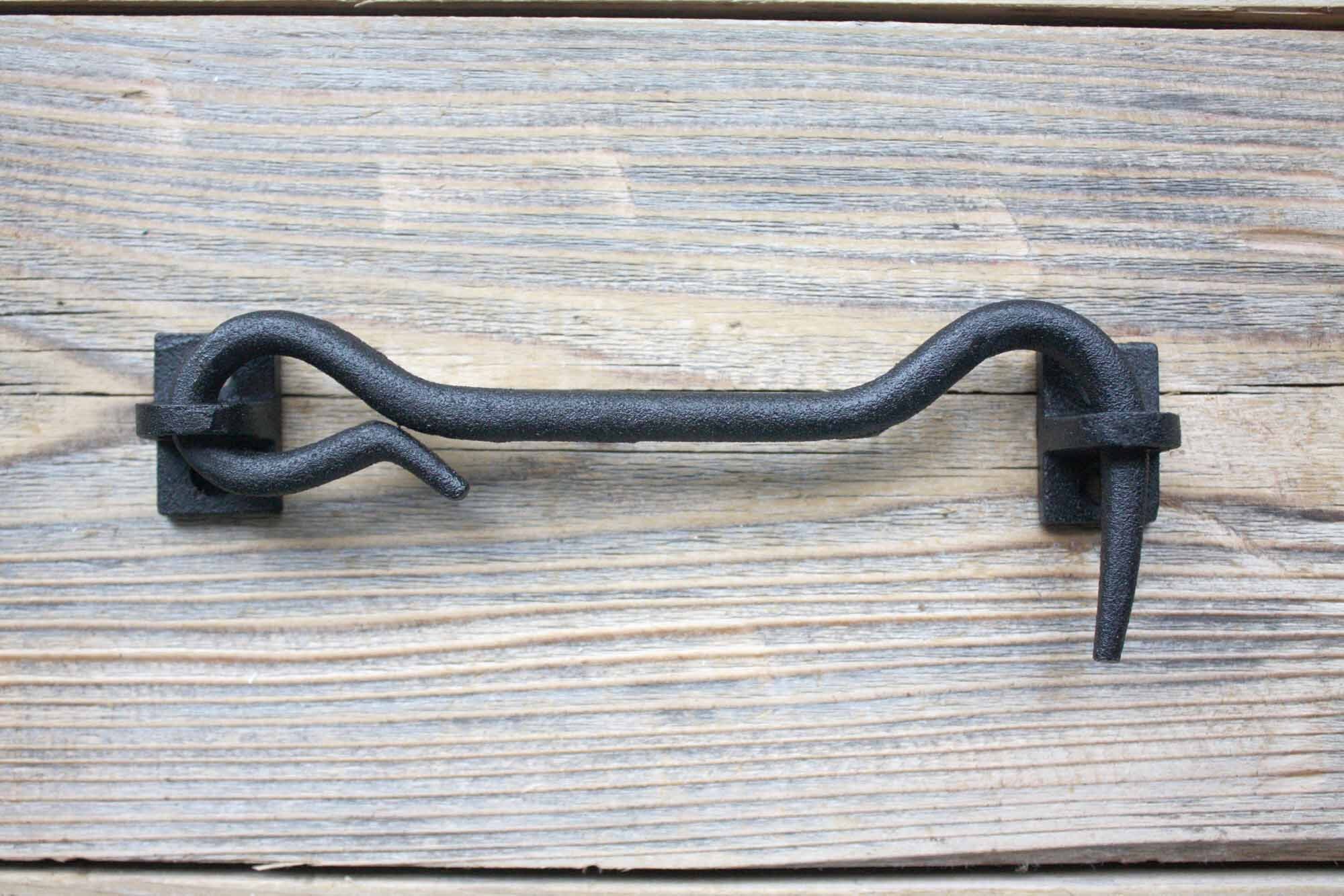 Hook and Eye Gate Latch Cast Iron Eyelet Door Latch - Etsy Australia