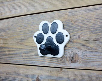 Paw Print Hook, Cast Iron Dog or Cat Paw Hook - Etsy