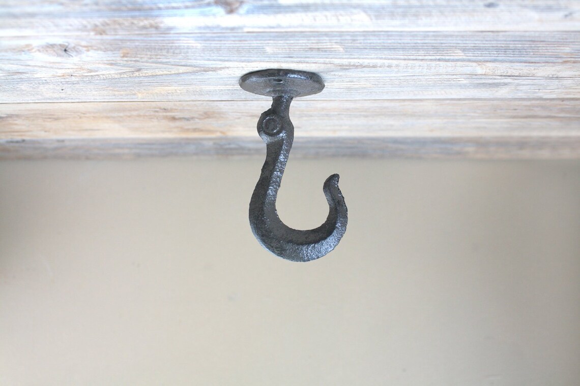 Cast Iron Ceiling Hook Pendant Light Hook - Etsy