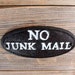 Cast Iron No Junk Mail Sign or Plaque - Etsy