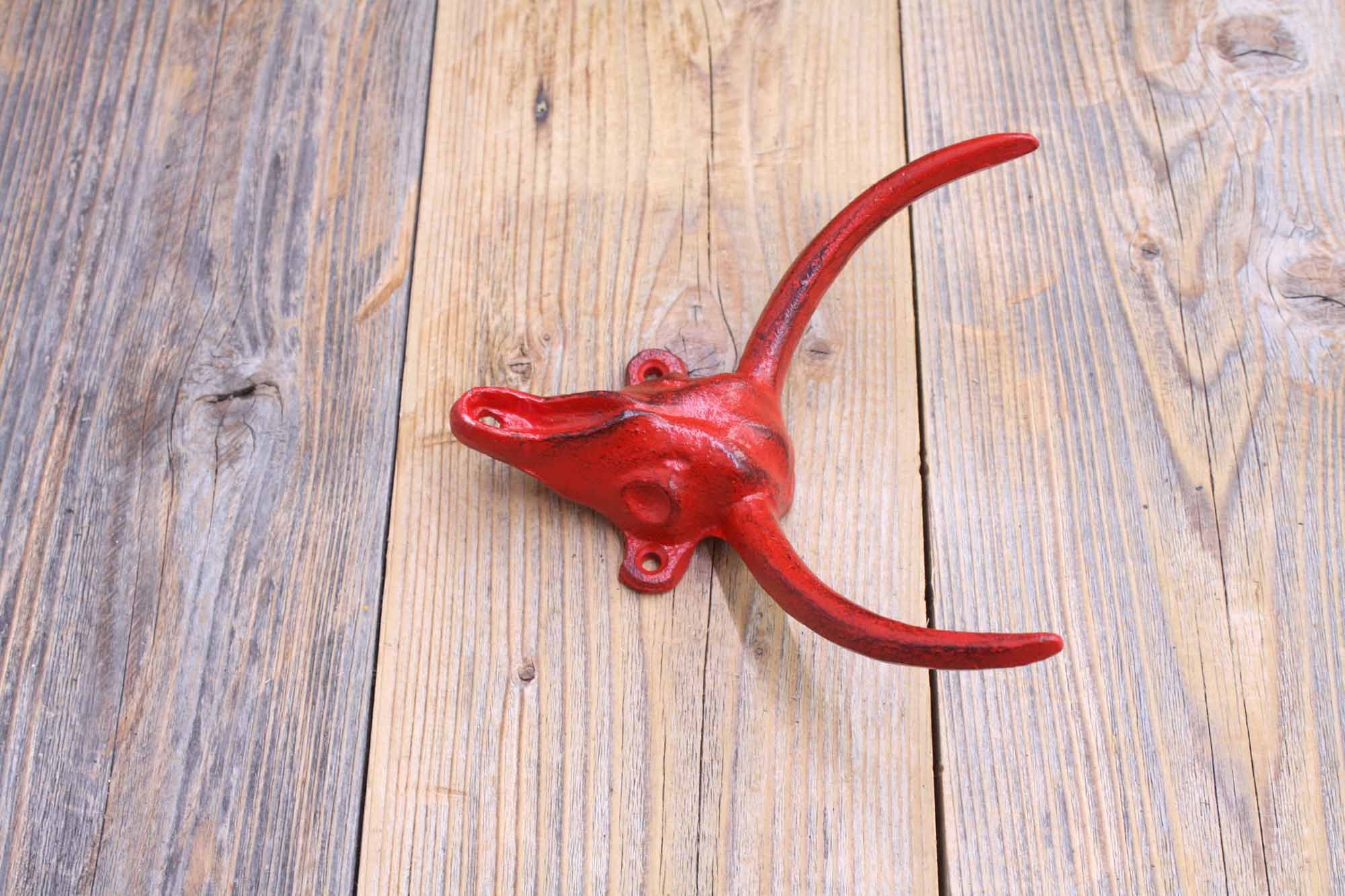 Bull Skull Hook Bull Head Hook Cast Iron Cow Coat Rack Hook | Etsy UK