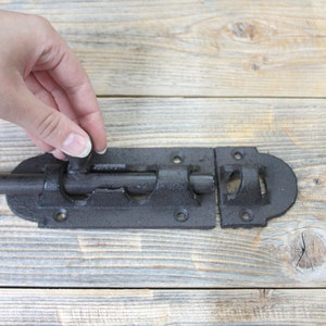 Large Cast Iron Gate Lock or Latch, Door Latch Lock - Etsy