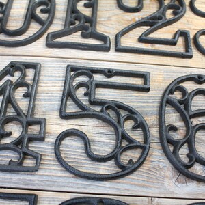 Decorative Cast Iron House or Apartment Numbers - Etsy