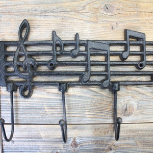 Music Room Hooks, Musical Note Coat Rack - Etsy