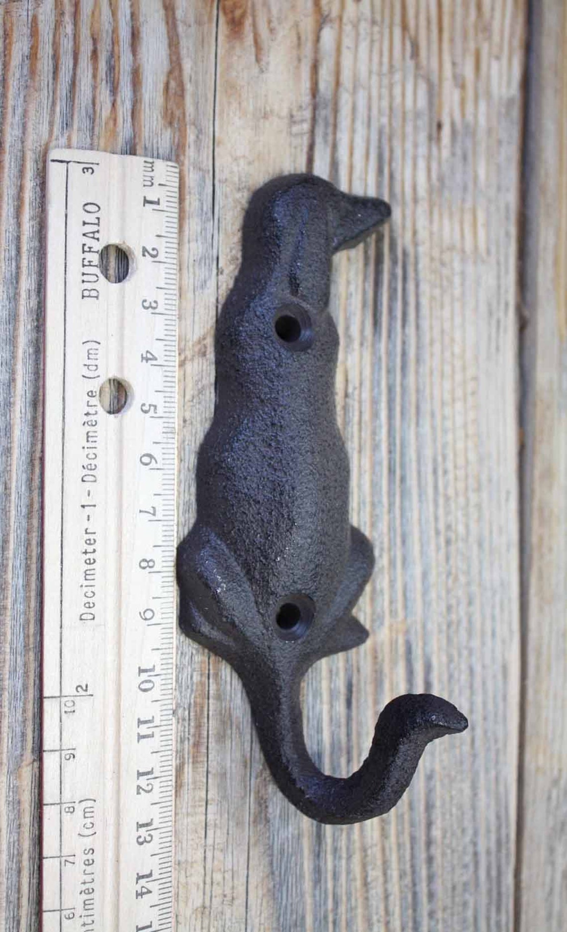 Sitting Dog Tail Hook Cast Iron Dog Hook - Etsy