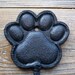 Paw Print Hook Cast Iron Dog or Cat Paw Hook - Etsy