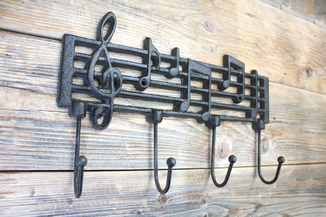 Music Room Hooks, Musical Note Coat Rack - Etsy
