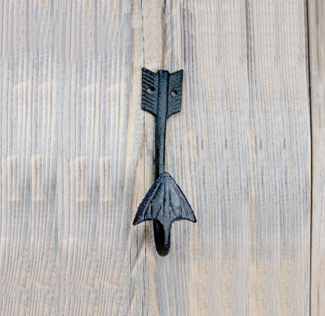 Cast Iron Arrow Coat Hook, Arrow Towel Hooks - Etsy