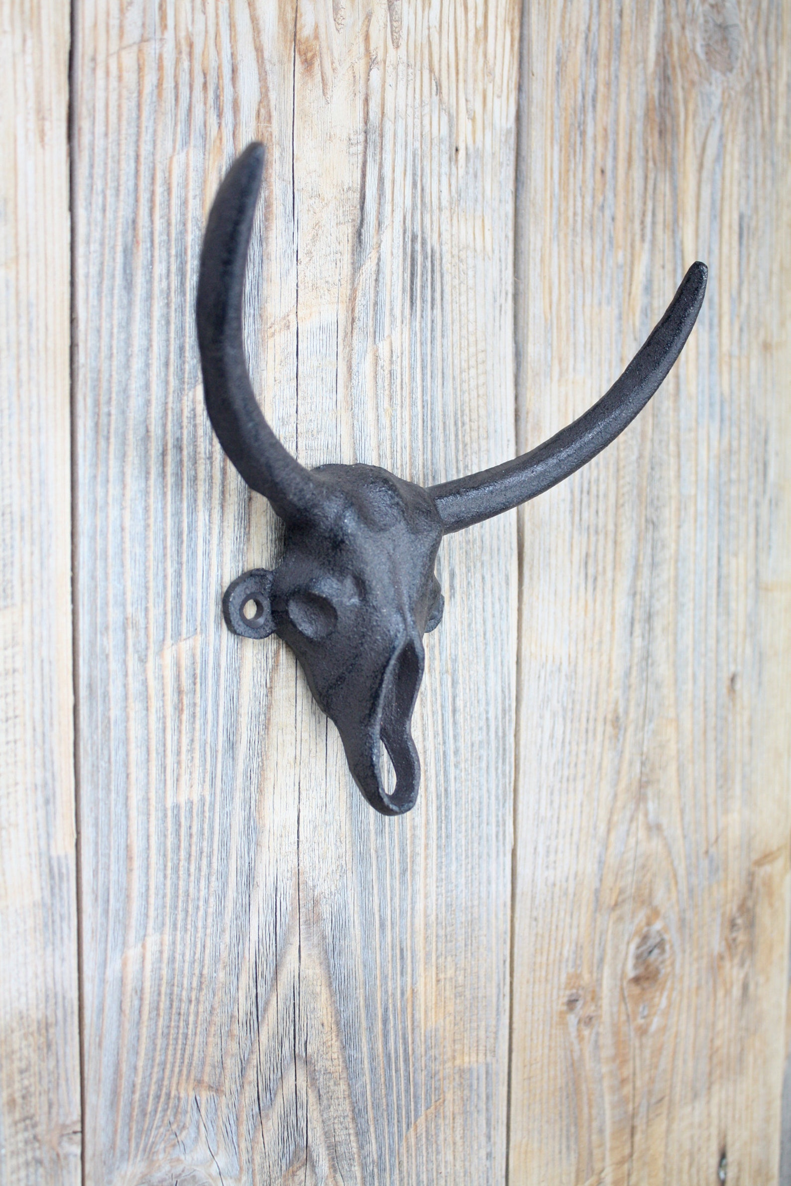 Bull Skull Hook Bull Head Hook Cast Iron Cow Coat Rack Hook | Etsy