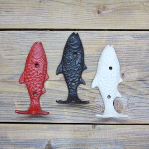 Fish Wall Hook, Cast Iron Fish Coat Hook - Etsy