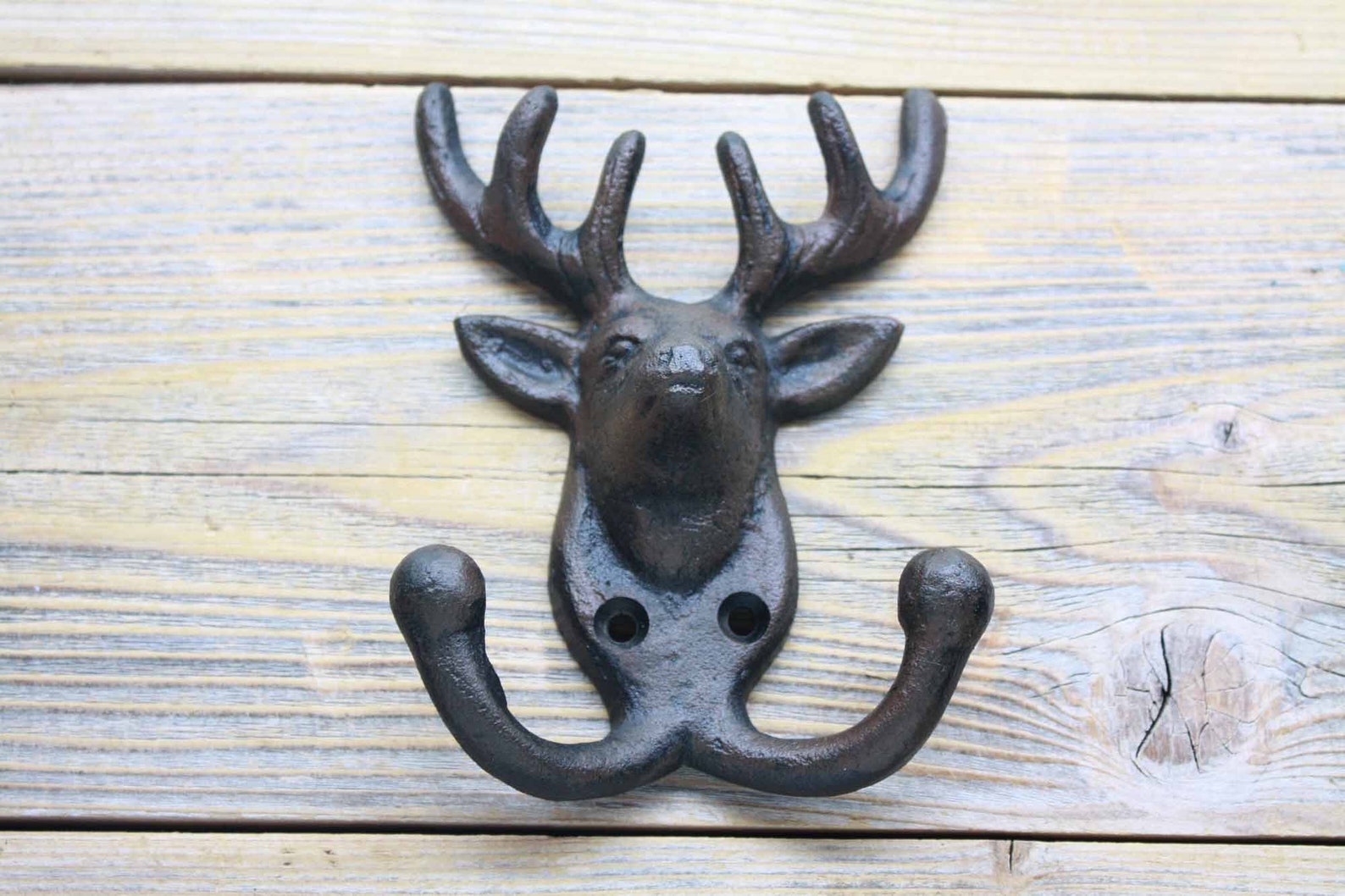 Cast Iron Deer Coat Hook | Etsy