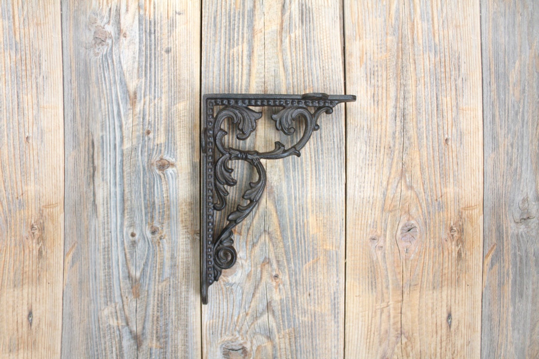 Decorative Cast Iron Shelf Brackets - Etsy