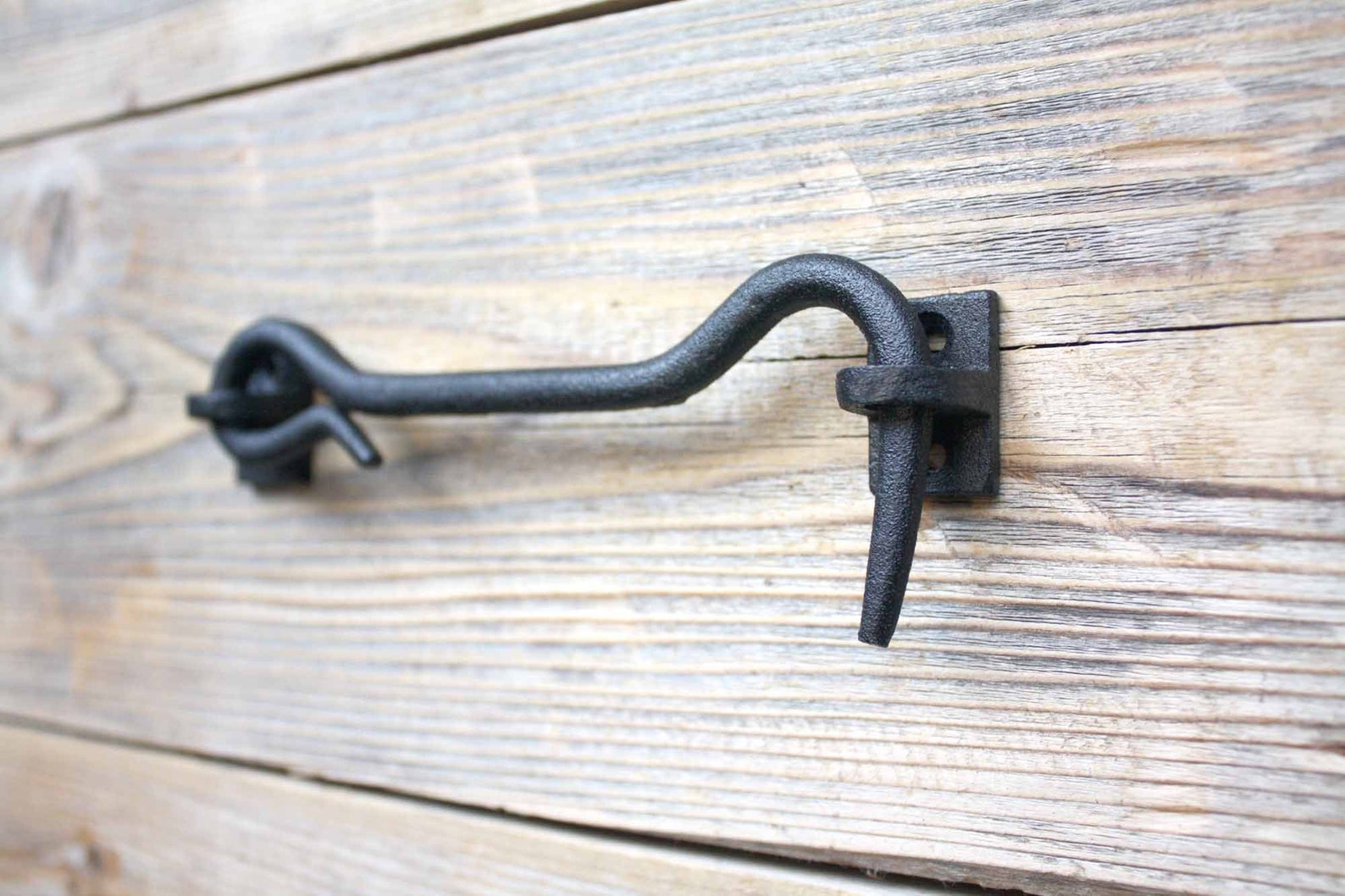 Hook and Eye Gate Latch Cast Iron Eyelet Door Latch - Etsy Australia