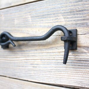 Hook and Eye Gate Latch Cast Iron Eyelet Door Latch - Etsy