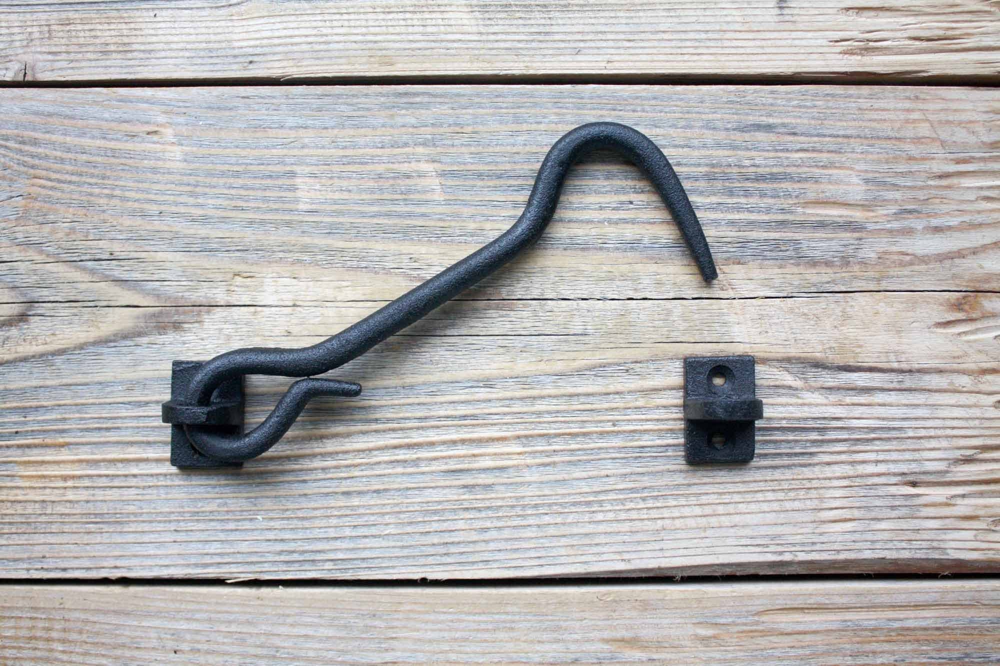 Hook and Eye Gate Latch Cast Iron Eyelet Door Latch - Etsy Australia