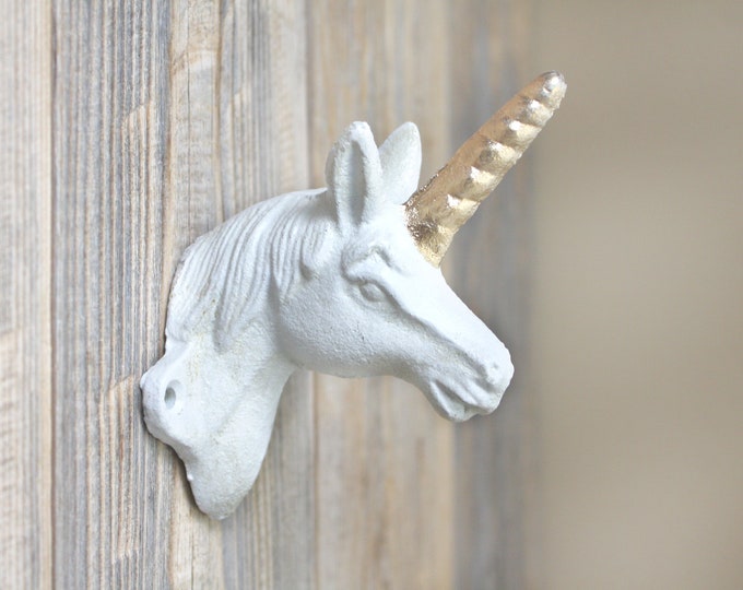 Magical Unicorn Coat Hook Cast Iron Jewellery Hook - Etsy