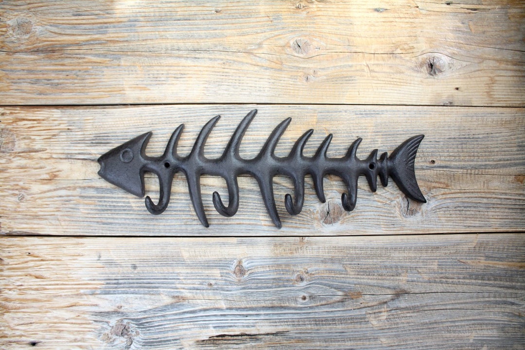 Large Fishbone Key Rack, Key Holder for Wall - Etsy