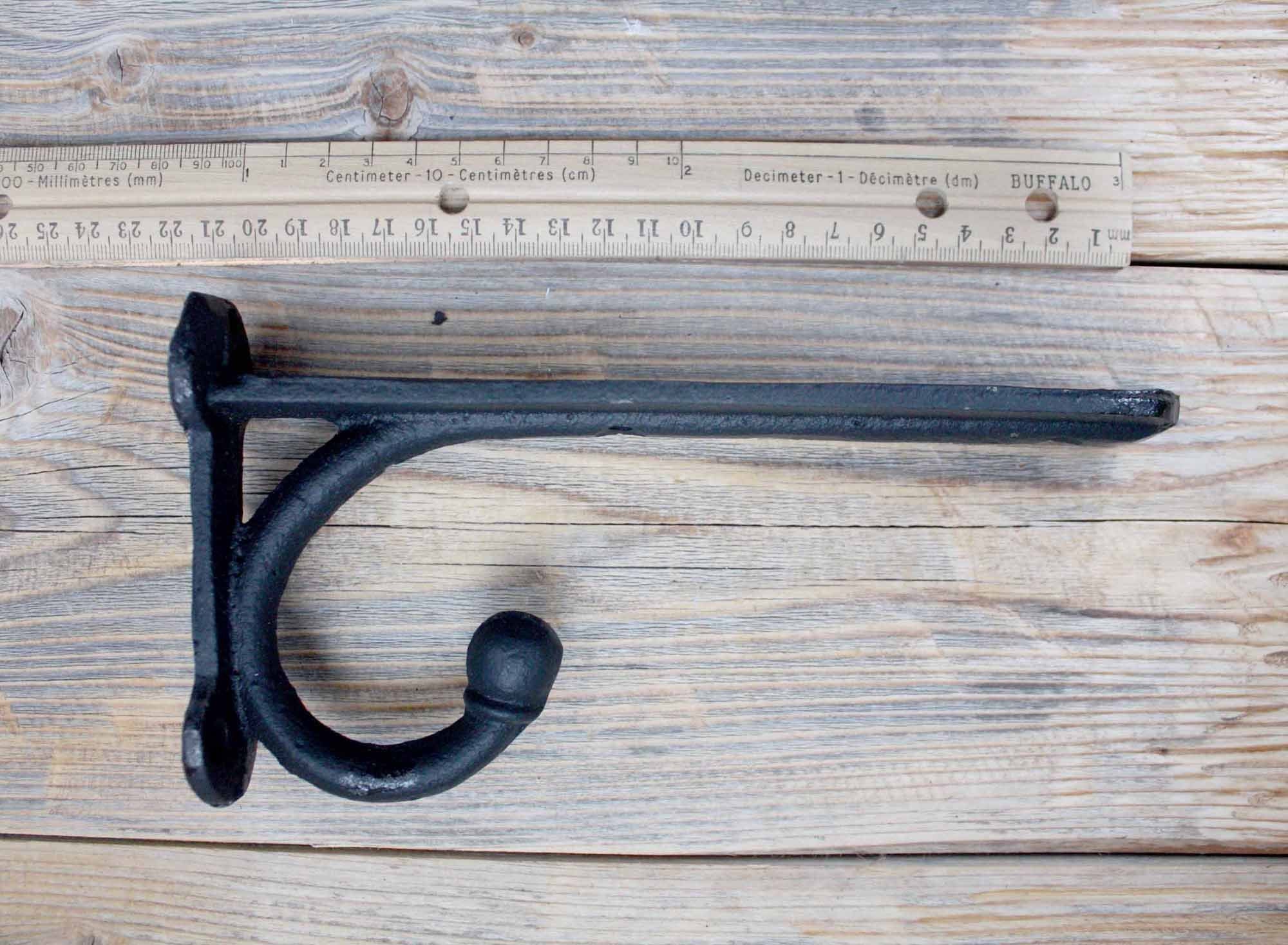 Cast Iron Shelf Bracket with Hook Classic Shelving Brackets | Etsy