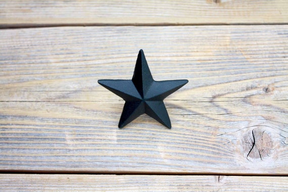 Large Black Star Drawer Knob Cabinet Knob Star Drawer Pull | Etsy