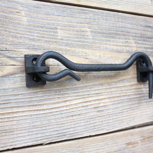 Hook and Eye Gate Latch Cast Iron Eyelet Door Latch - Etsy