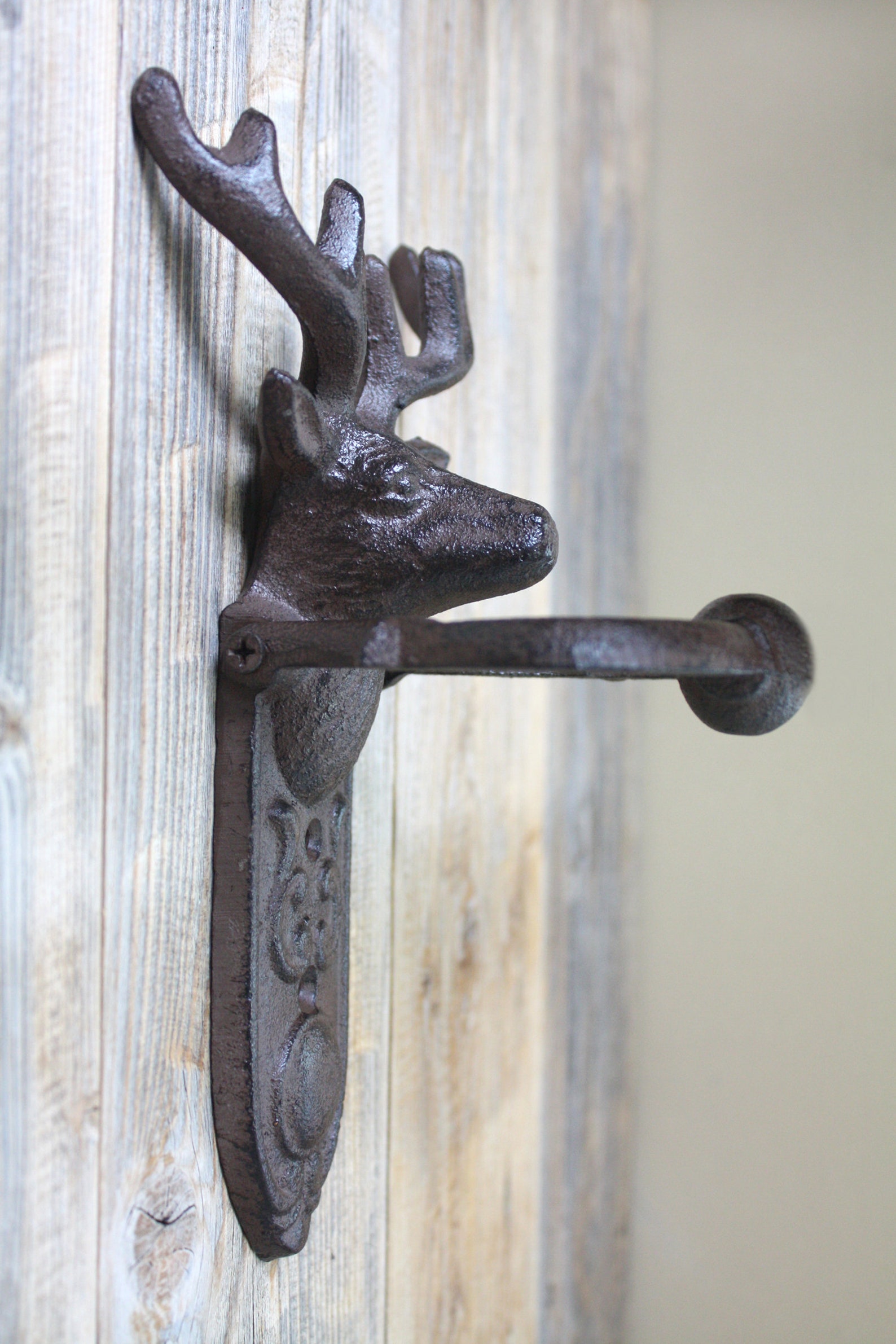 Cast Iron Deer Door Knocker Rustic Front Porch Decor | Etsy