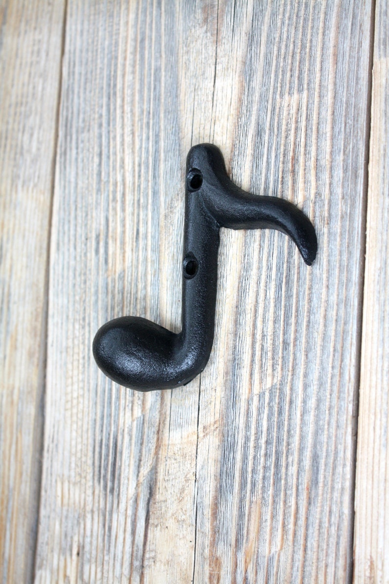 Musical Note Hook Eighth Note Music Room Decor | Etsy