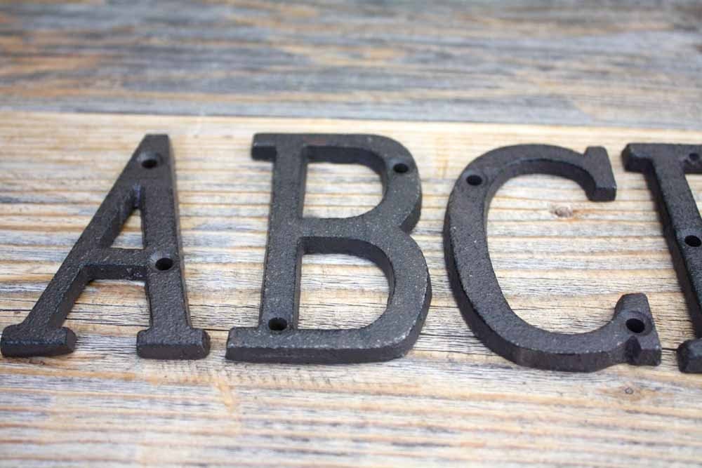 Small Cast Iron Metal Letters for DIY Crafts or Signs | Etsy Canada