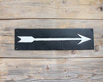 Cast Iron Arrow Sign - Etsy