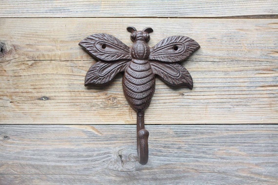 Bee Hooks Cast Iron Bumblebee Wall Hook | Etsy