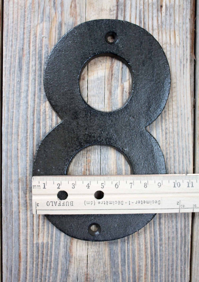 Cast Iron House Number Number Eight 8 - Etsy