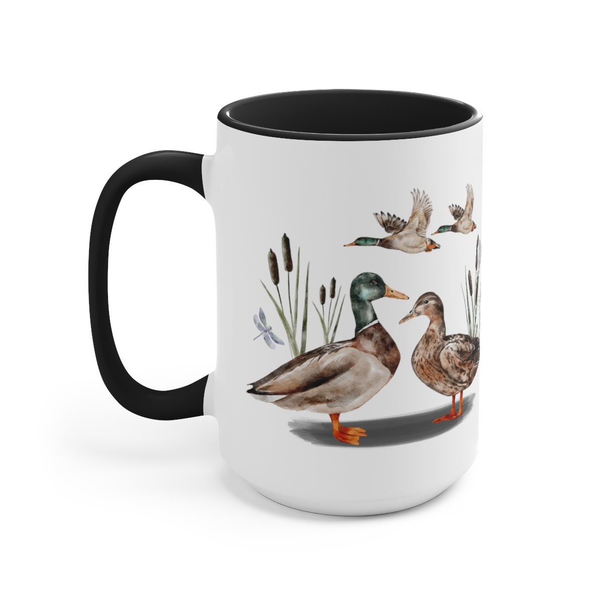 Mallard Duck Mug, Retro Look Duck Coffee Mug, Vintage Style Duck Coffee ...