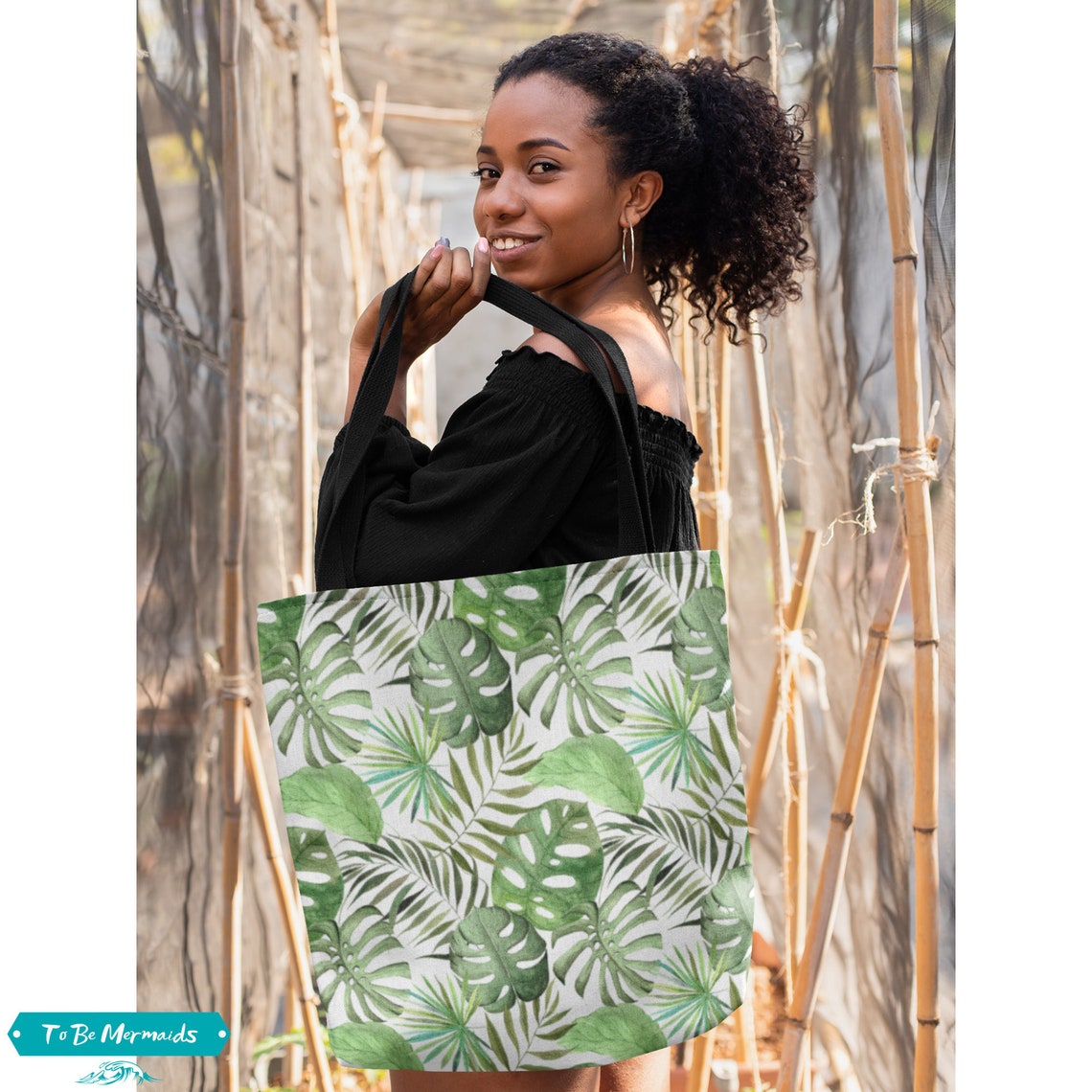 3 Sizes Monstera Tote Bag Tropical Leaves Bag Plant Lover - Etsy