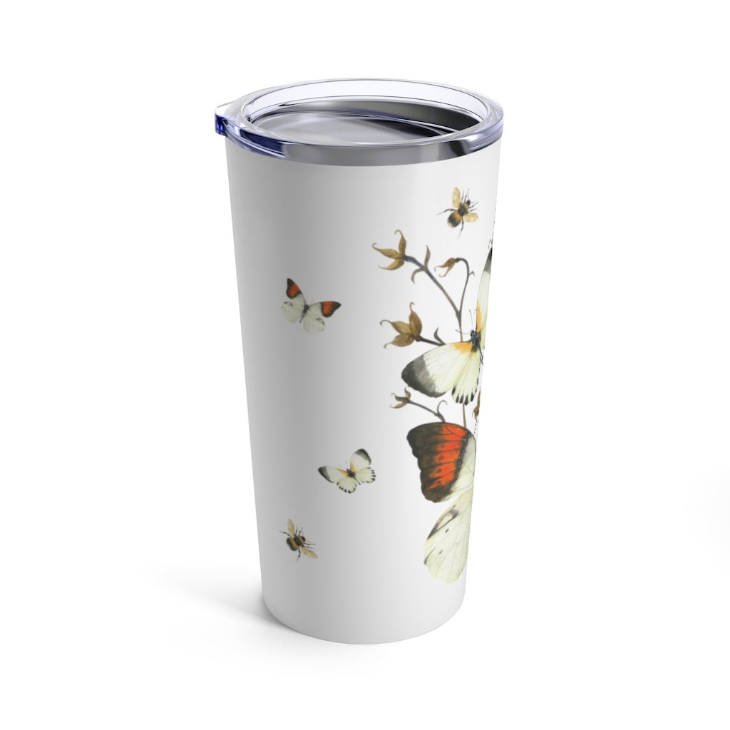 20oz Stainless Steel Tumbler, Vintage Style Butterfly Tumbler ...