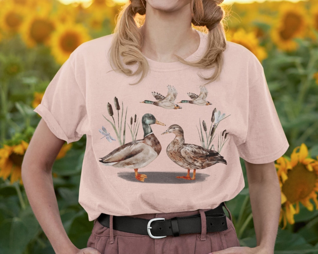 Mallard Duck Shirt, Vintage Style Duck T Shirt, Cute Duck T-shirt ...