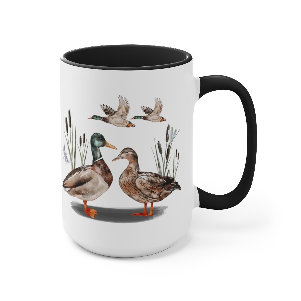 Mallard Duck Mug, Retro Look Duck Coffee Mug, Vintage Style Duck Coffee ...