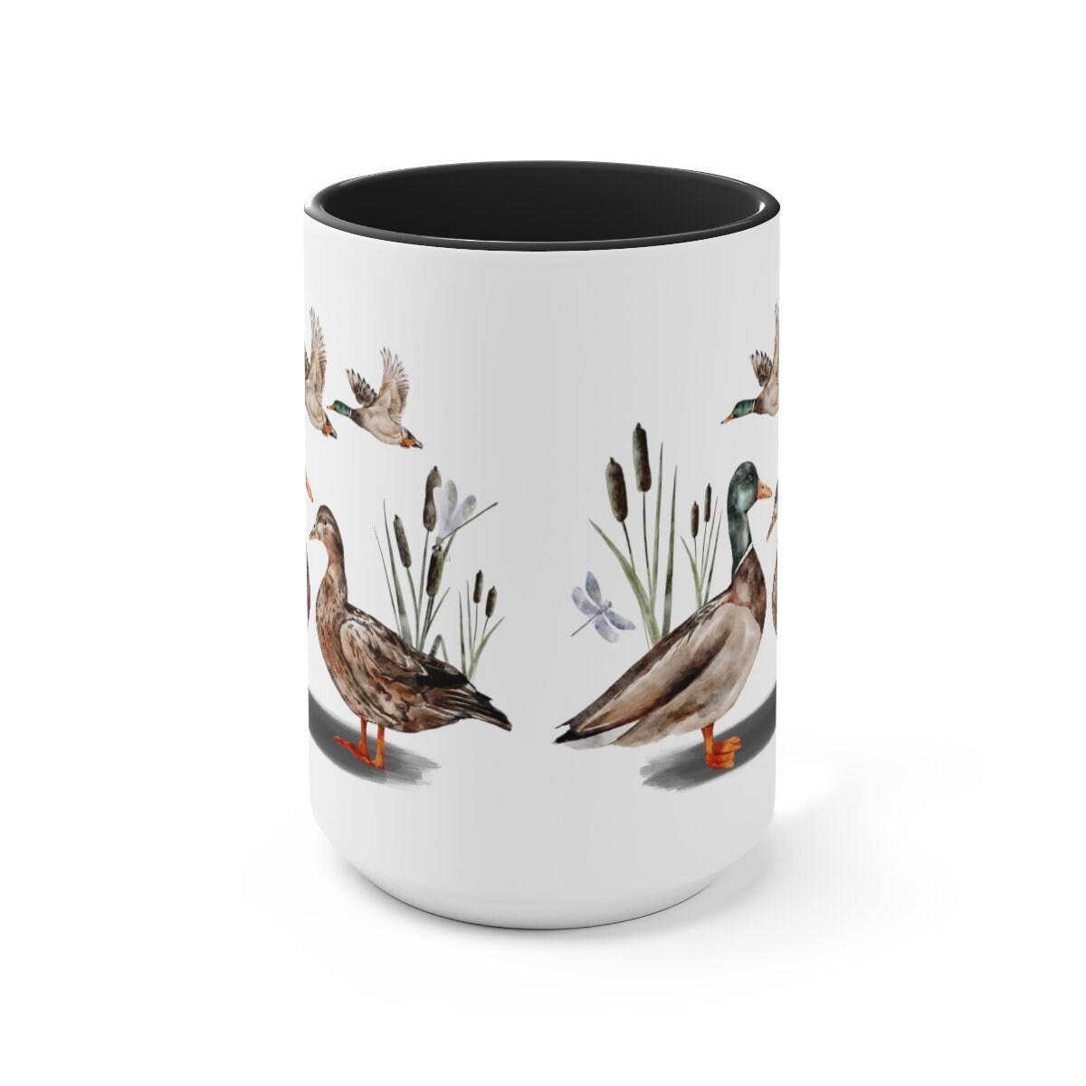 Mallard Duck Mug, Retro Look Duck Coffee Mug, Vintage Style Duck Coffee ...