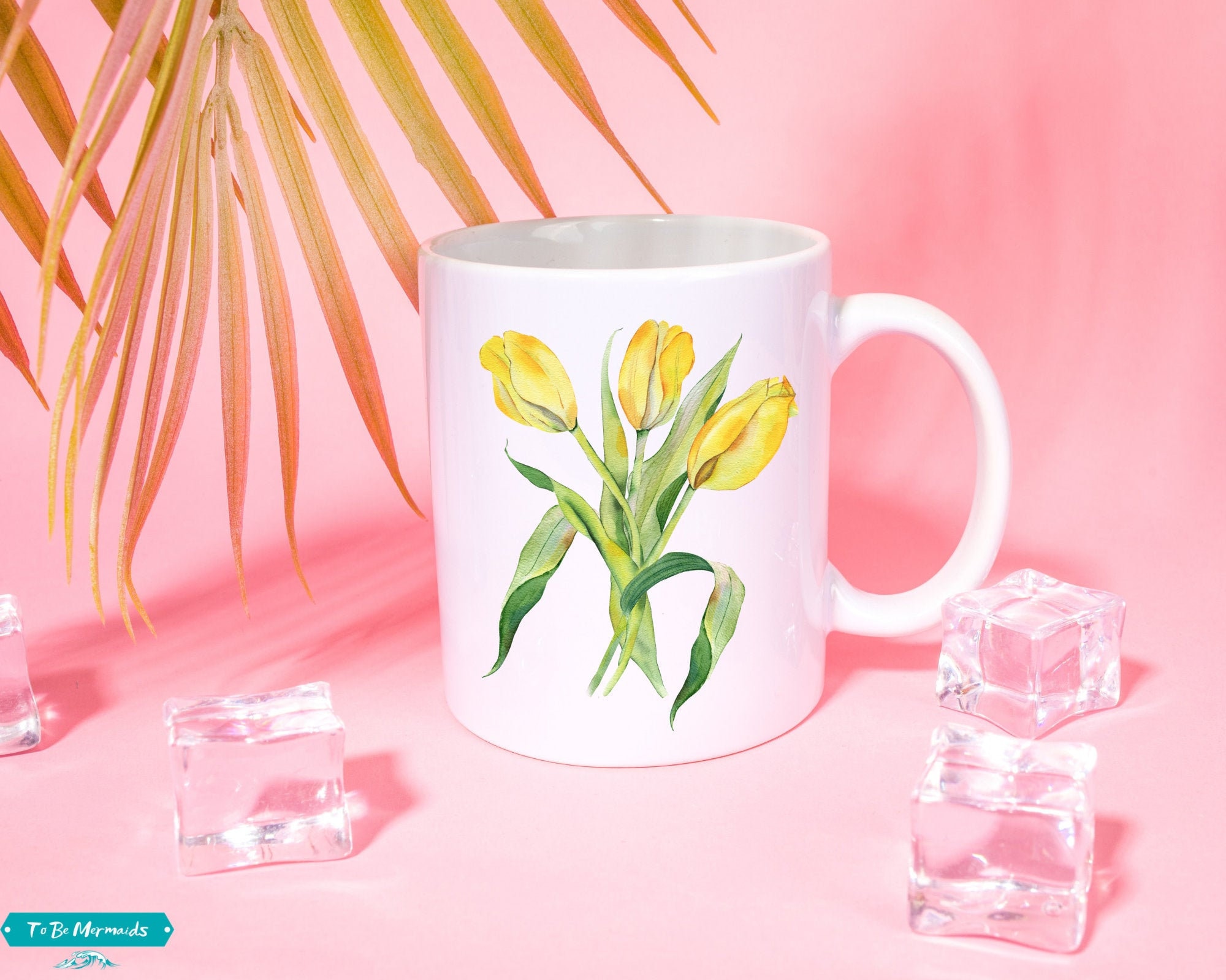 Tulip Mug 11oz, Tulip Coffee Mug, Cute Floral Mug, Spring Flower Mug ...