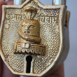 Brass Shivalingam Vintage Padlock - Hinduism Lord Shiva, Hindu ...