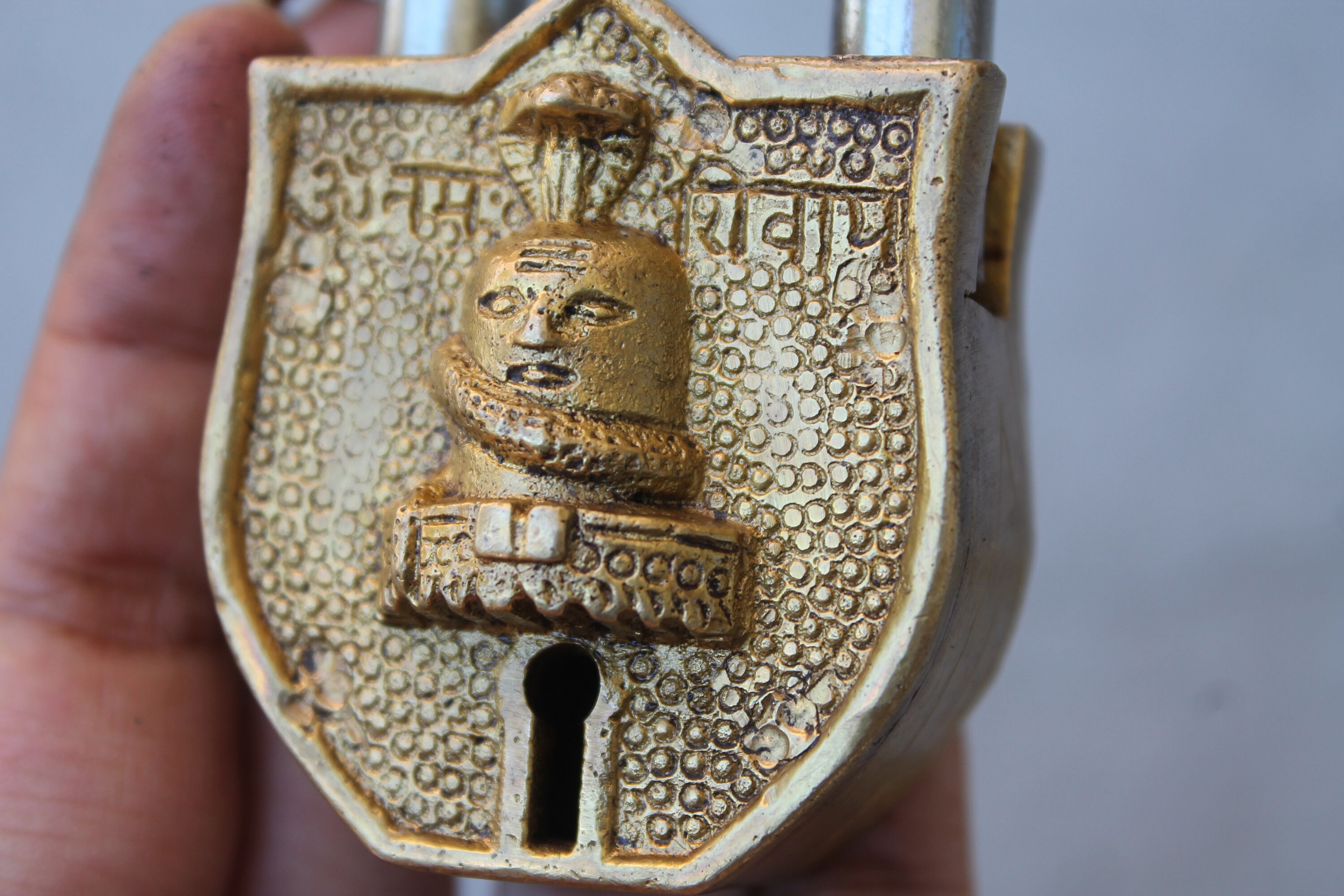 Brass Shivalingam Vintage Padlock Hinduism Lord Shiva Hindu - Etsy