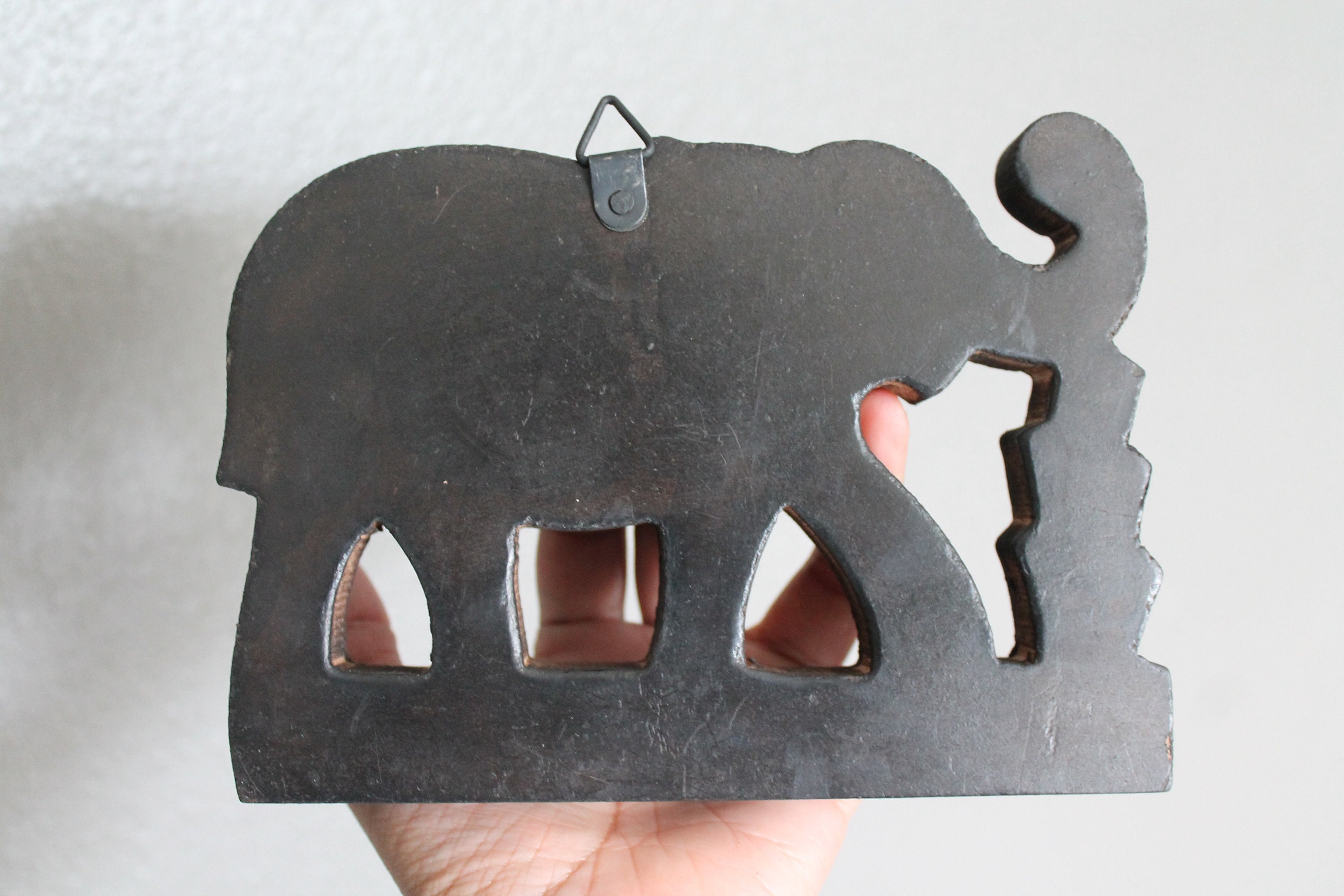 Elephants Key Holder for Wall Vintage Key Hook Wood Wall | Etsy