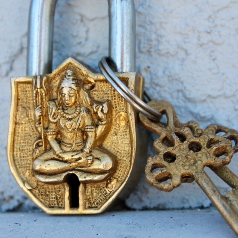 Rare Padlock of Lord Shiva Old Temple Lock Antique Working - Etsy Ireland