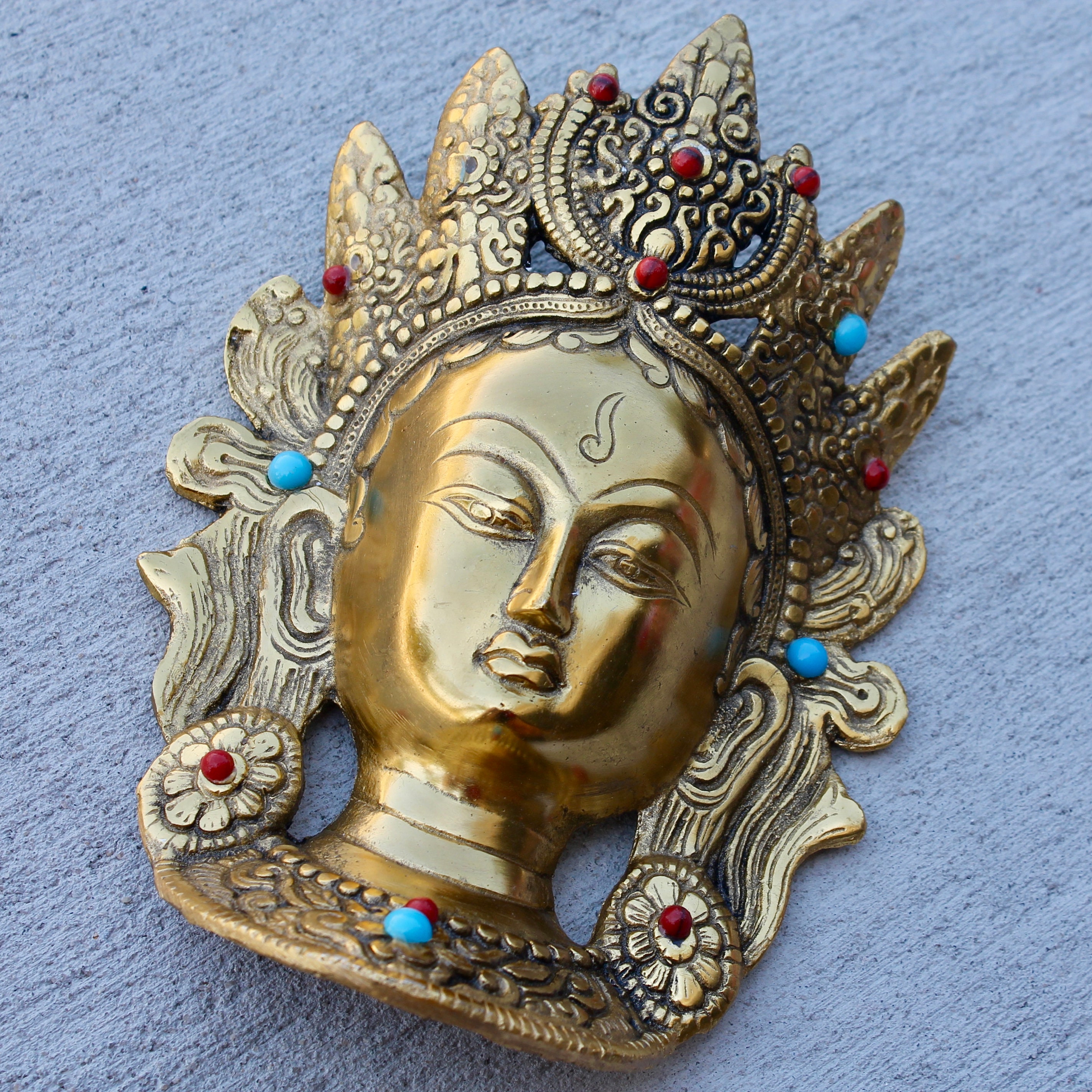 Vintage Metal Goddess Statue, Altar Deity Statue OR Meditation Room ...