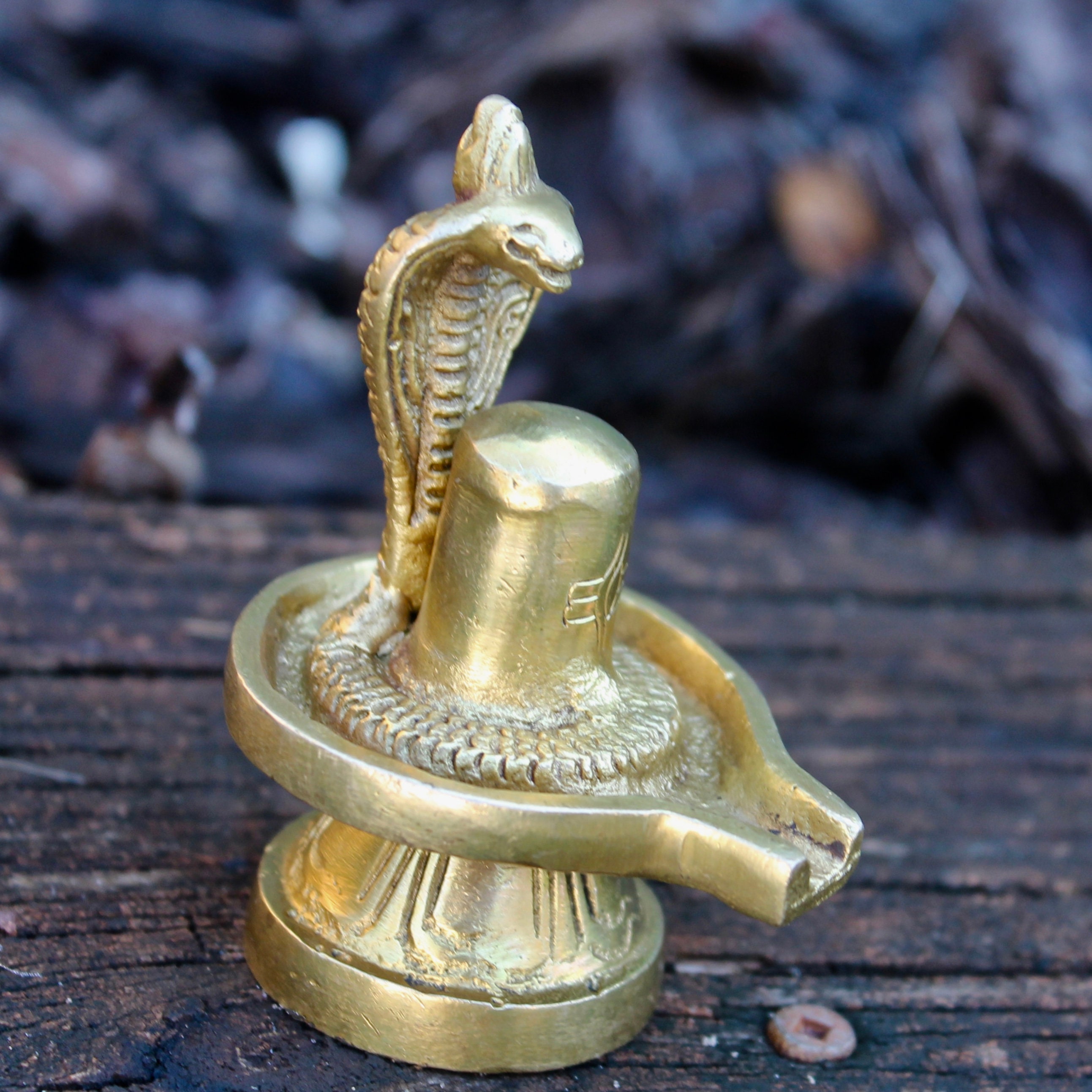 Vintage Solid Brass Lord Shiva Lingam Hindu Altar Deity | Etsy