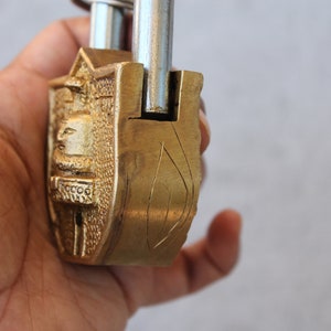 Brass Shivalingam Vintage Padlock - Hinduism Lord Shiva, Hindu ...
