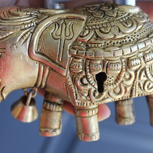 Vintage Brass Elephant HUGE Padlock Rare Lock, Antique Working Lock ...