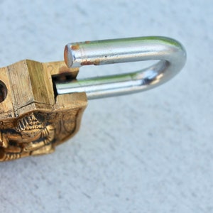 Old Buddha Padlock Rare Lock, Antique Working Lock - Ancient VTG ...