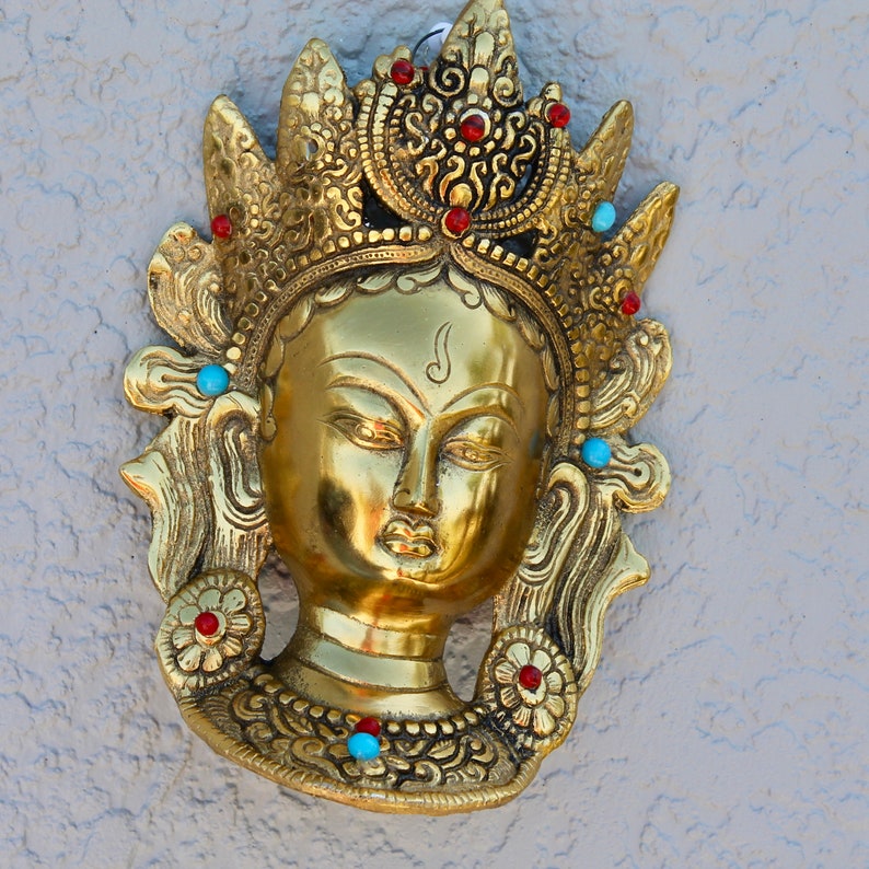 Vintage Metal Goddess Statue, Altar Deity Statue OR Meditation Room ...