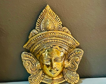 Vintage Metal Hindu Goddess Durga, Altar Deity Statue OR Meditation ...