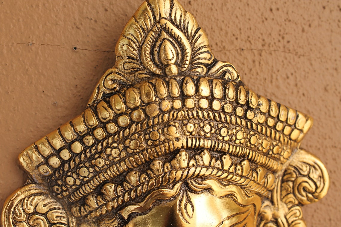 Vintage Metal Hindu Goddess Durga Altar Deity Statue OR - Etsy