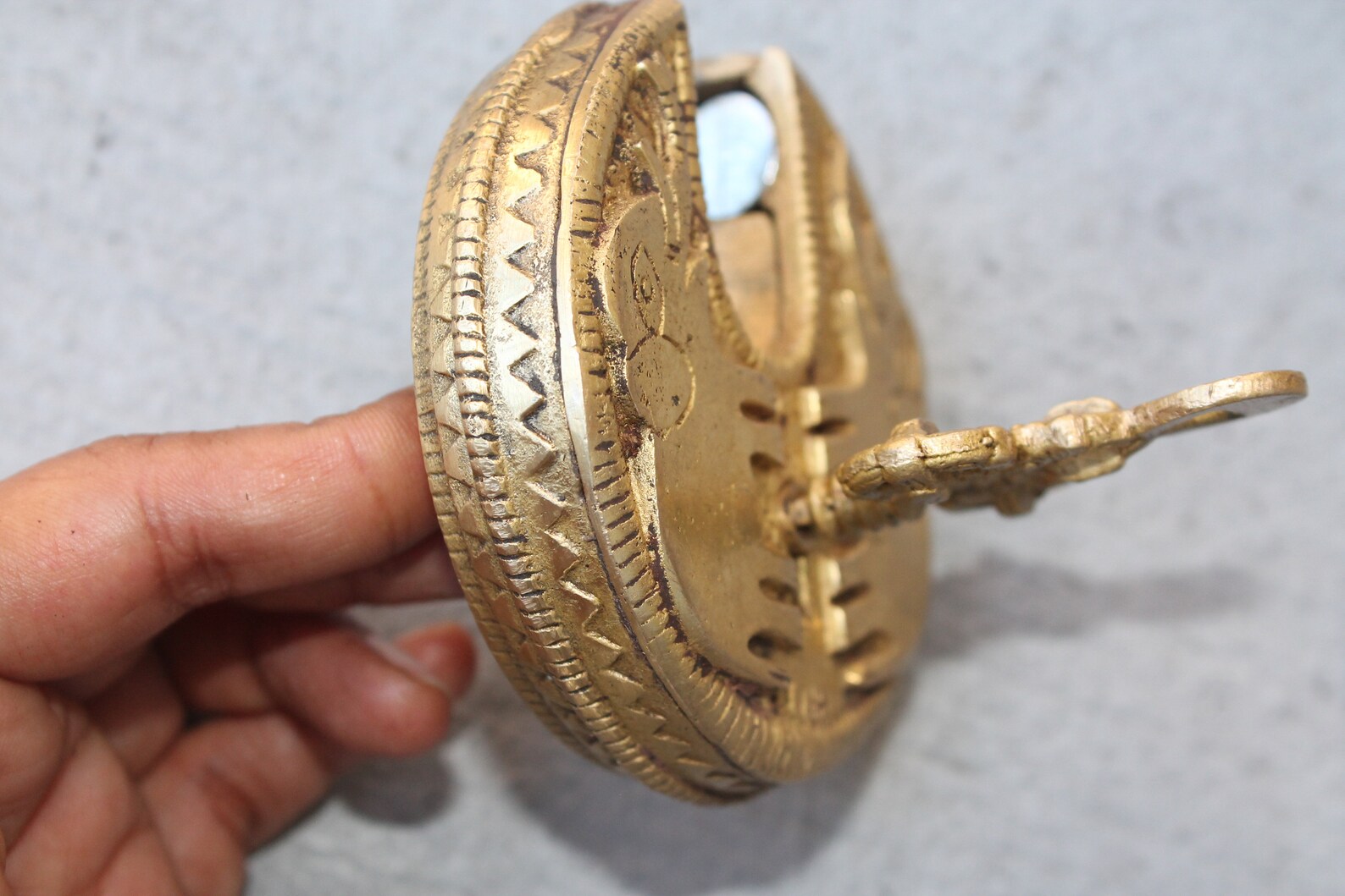 Vintage Padlock Lion Animal shape Antique working lock | Etsy